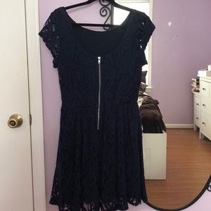 Macy's | Dresses | Macys Navy Lace Dress | Poshmark